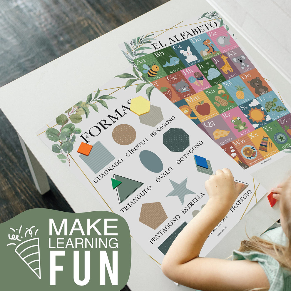 Hadley Designs Spanish Classroom Decorations - 12 Spanish Posters for ...