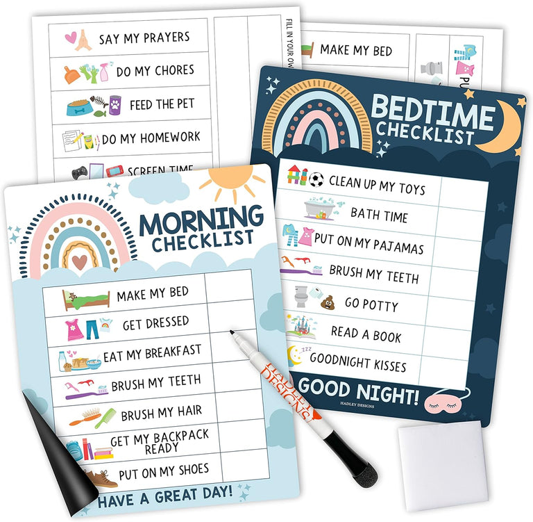 Day & Night Routine Kit: Boho Pack of 2 + Gifts – Hadley Designs Prek